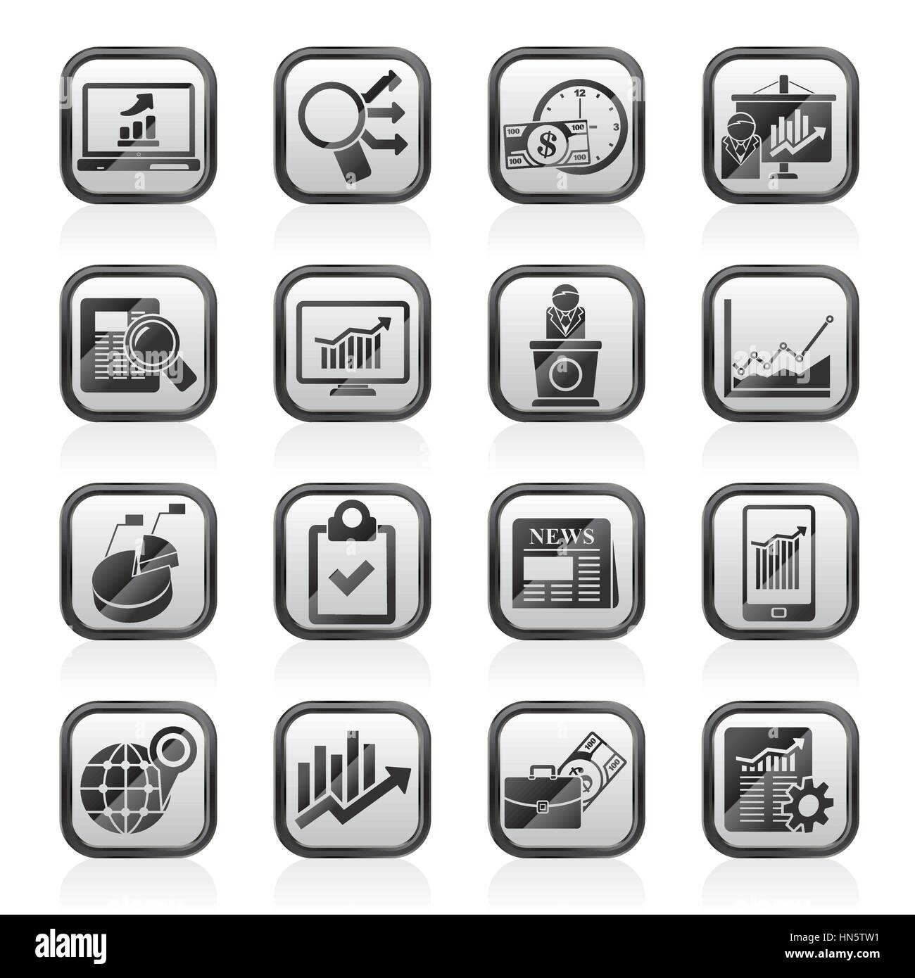 Business and Market analysis icons Stock Vector Image & Art - Alamy