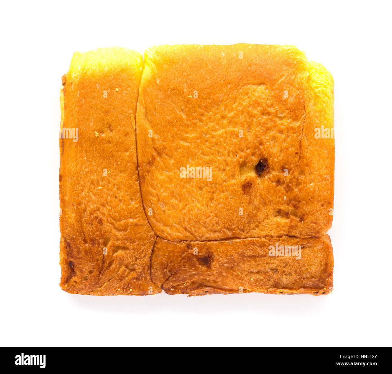 square bread slice on white background Stock Photo - Alamy