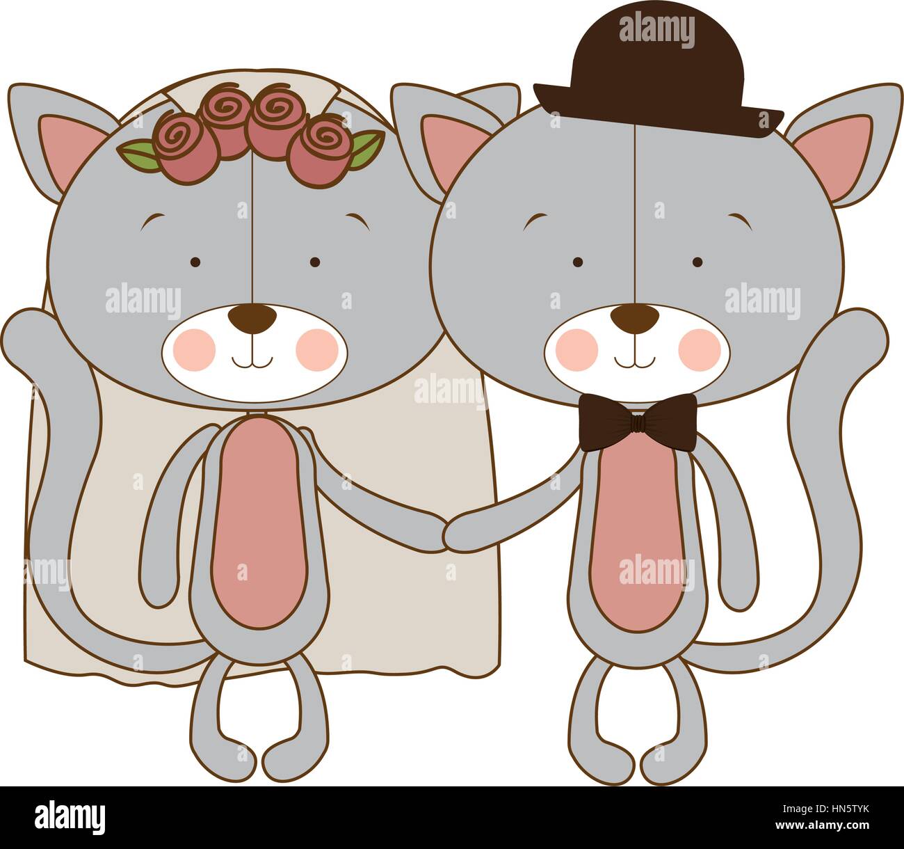 cats married icon image, vector illustration design Stock Vector Image ...