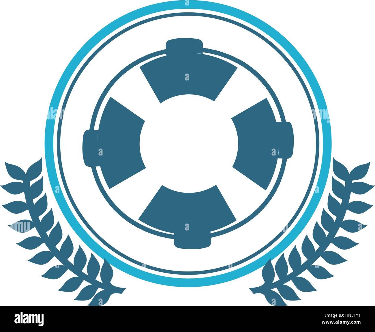 symbol blue lifeguard float icon, vector illustration design Stock ...