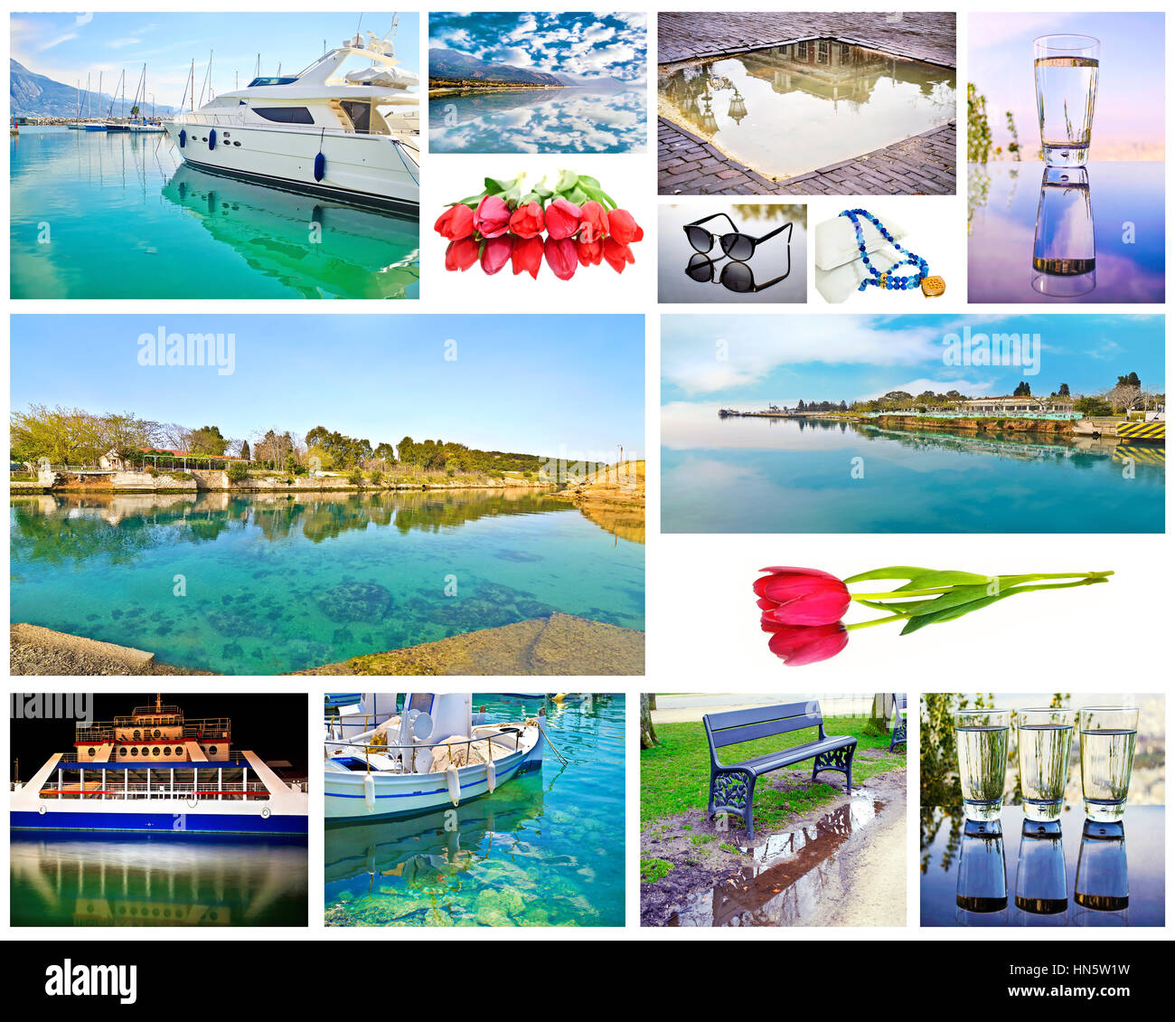 Reflections collage hi-res stock photography and images - Alamy