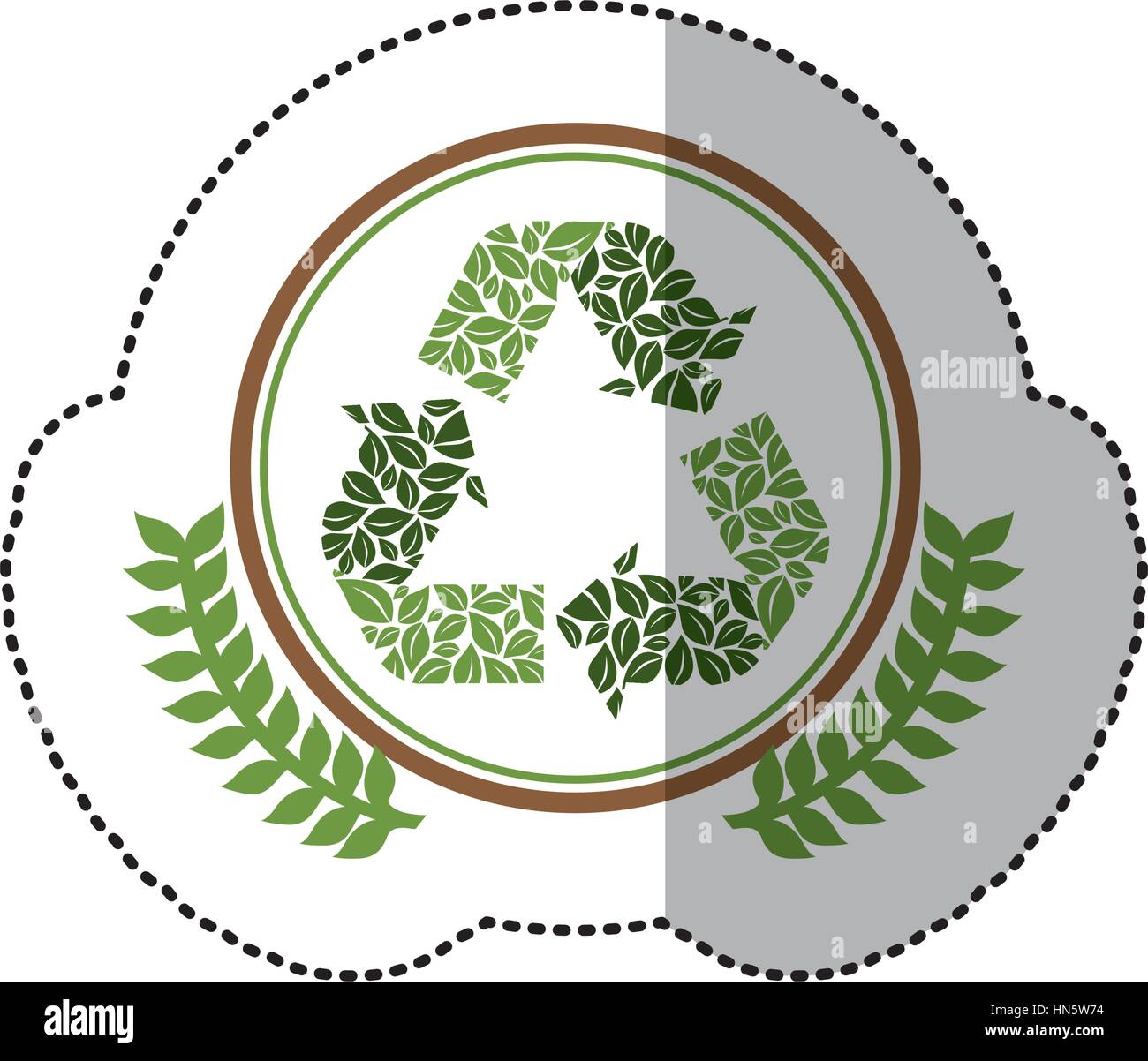 green symbol recycle reuse reduce icon, vector illustration Stock ...
