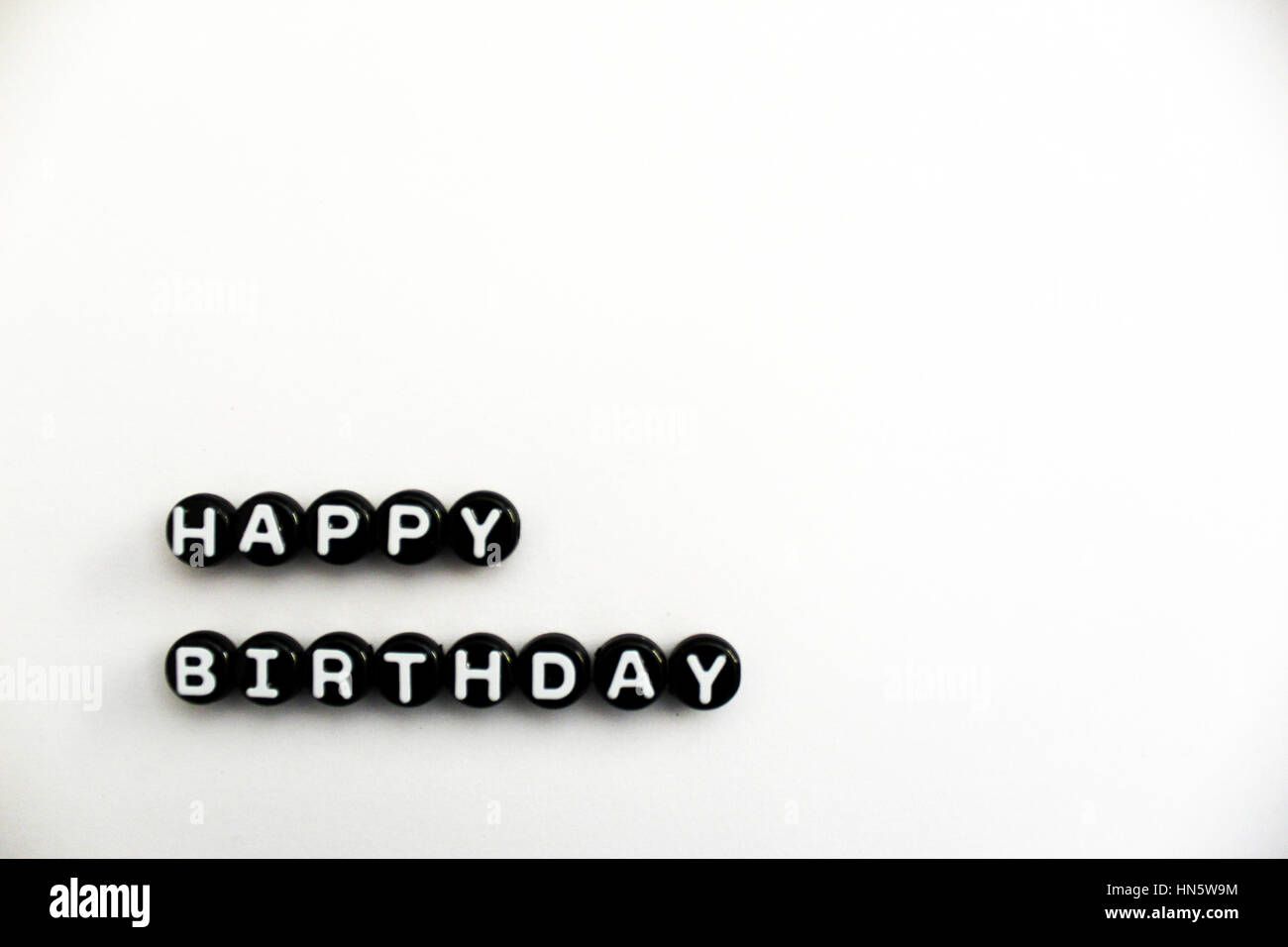 Happy birthday letters hi-res stock photography and images - Alamy