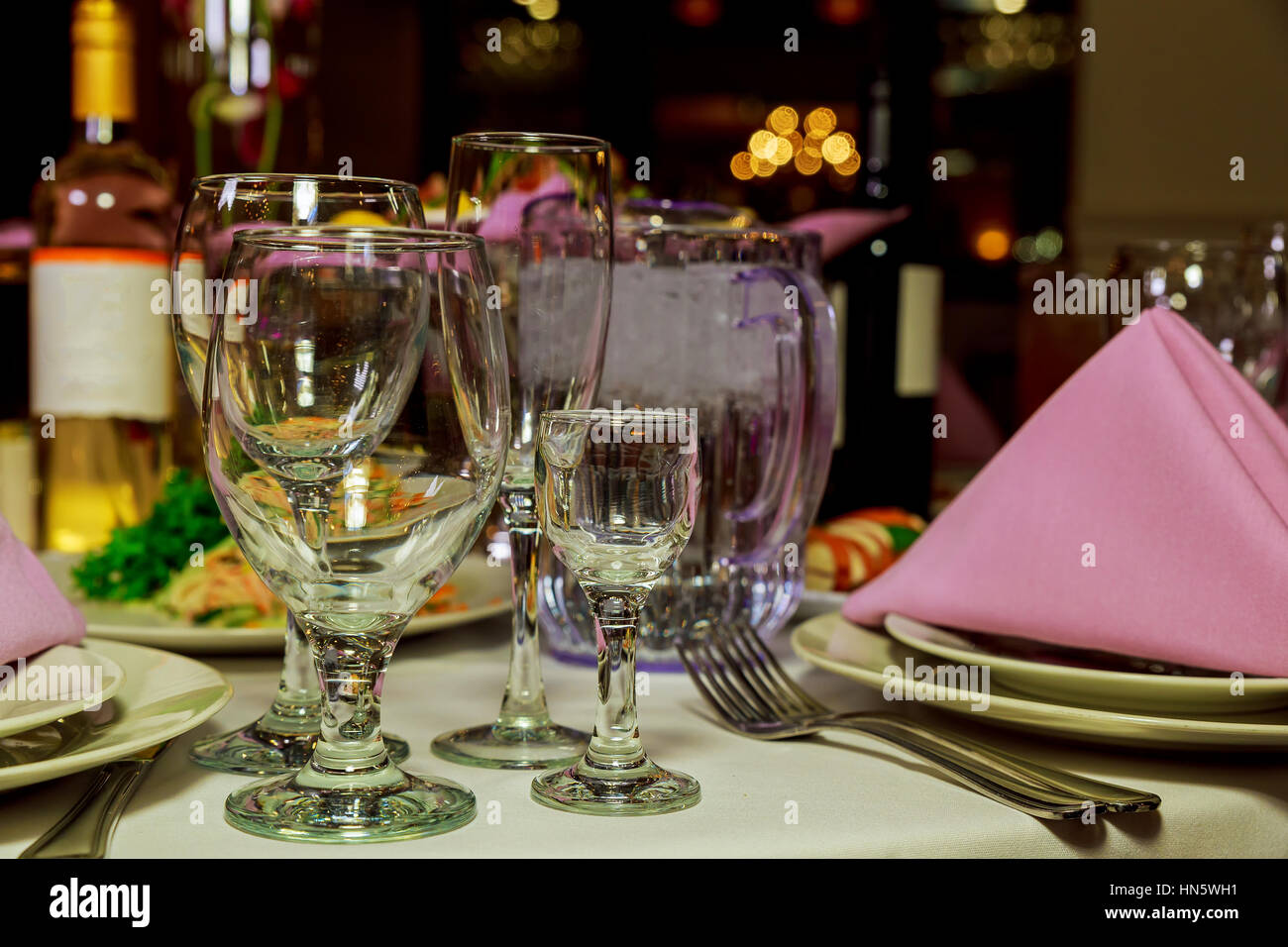 Restaurant furniture tables Stock Photo - Alamy
