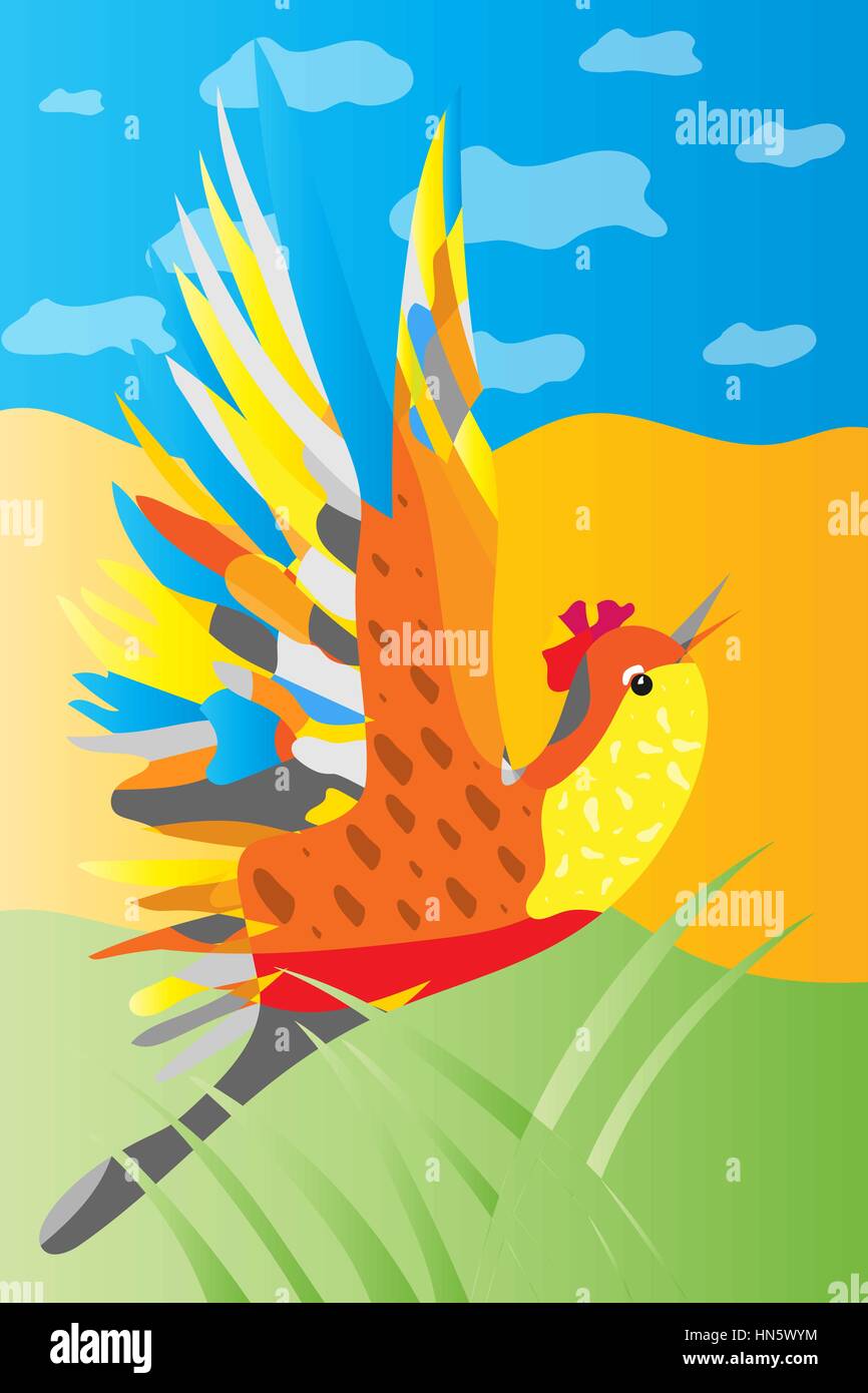 vector funny and happy bird cartoon Stock Vector Image & Art - Alamy