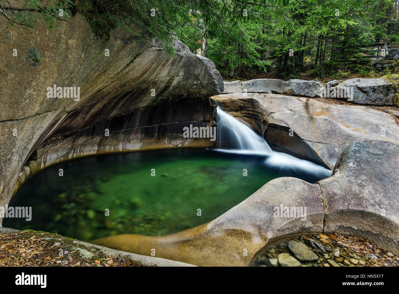 The Basin in Franconia State Park, New Hampshire, USA Stock Photo - Alamy