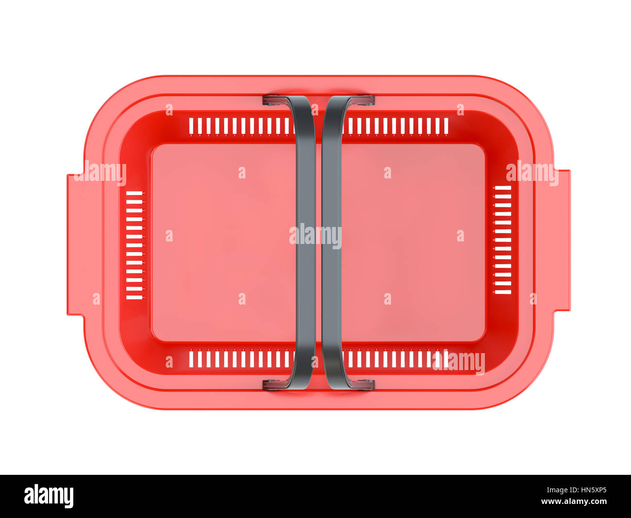 Red shopping basket Stock Photo - Alamy
