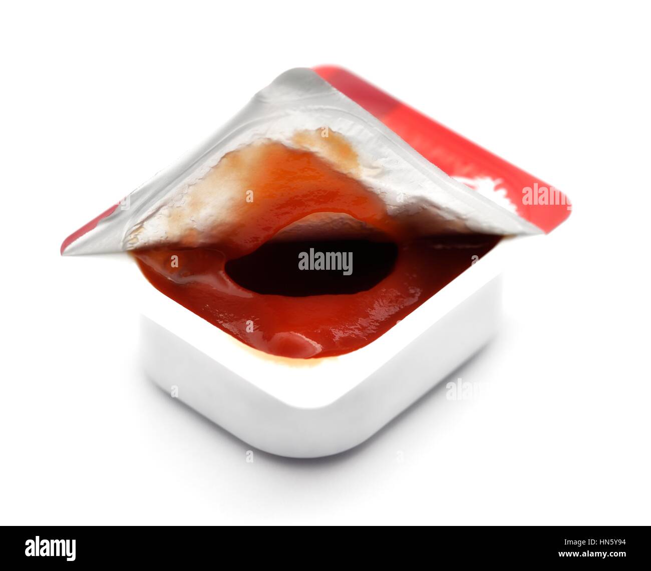 Ketchup sachet Cut Out Stock Images & Pictures - Alamy