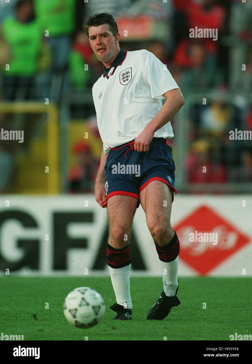GARY PALLISTER ENGLAND & MANCHESTER UNITED FC 05 June 1993 Stock Photo ...