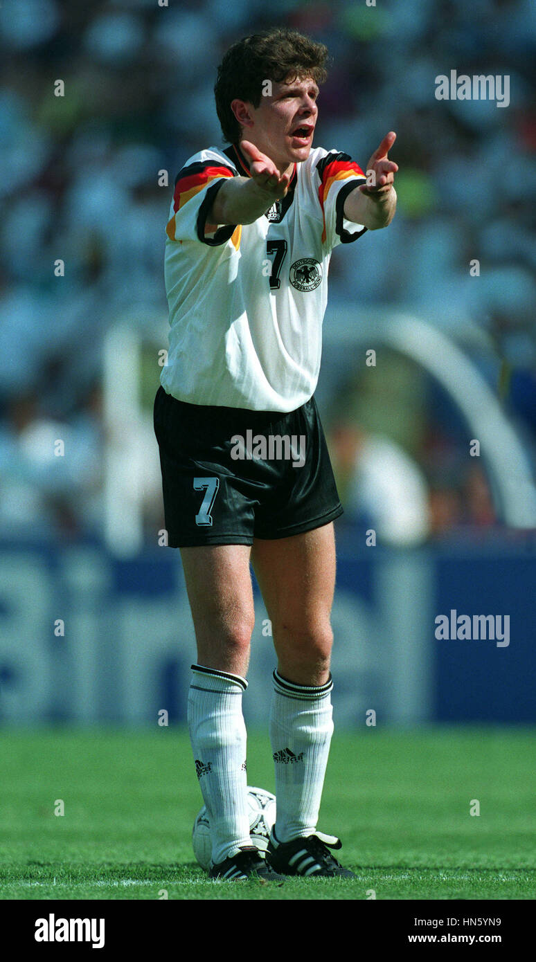 ANDREAS MOLLER GERMANY & JUVENTUS FC 29 June 1993 Stock Photo - Alamy
