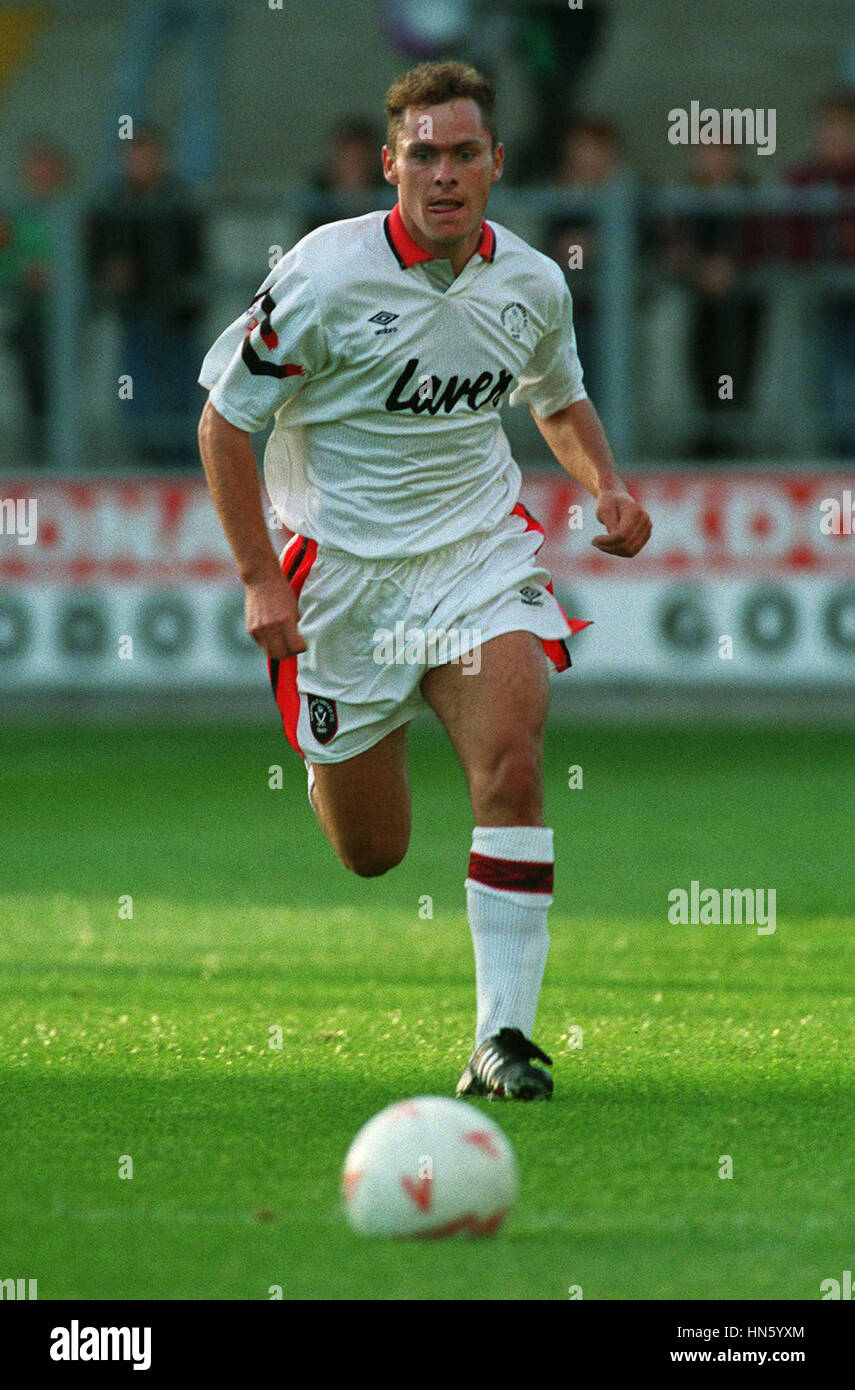 DANE WHITEHOUSE SHEFFIELD UNITED FC 03 August 1993 Stock Photo - Alamy