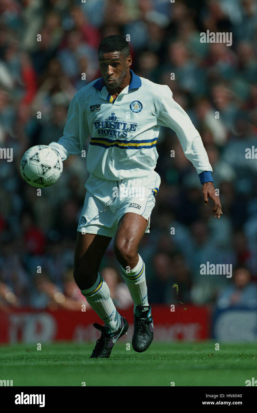 BRIAN DEANE LEEDS UNITED FC 31 August 1993 Stock Photo - Alamy