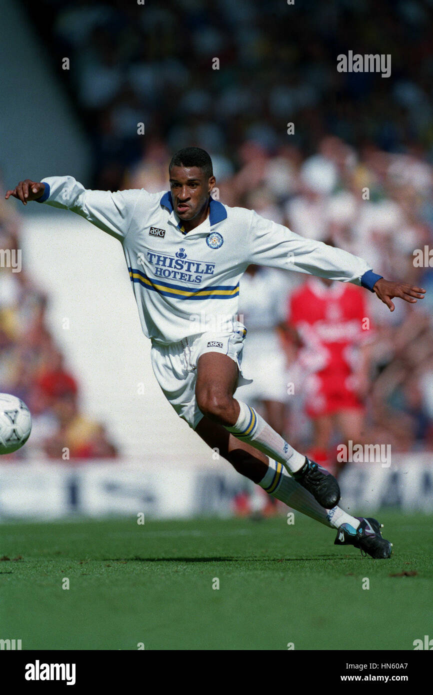 BRIAN DEANE LEEDS UNITED FC 31 August 1993 Stock Photo - Alamy