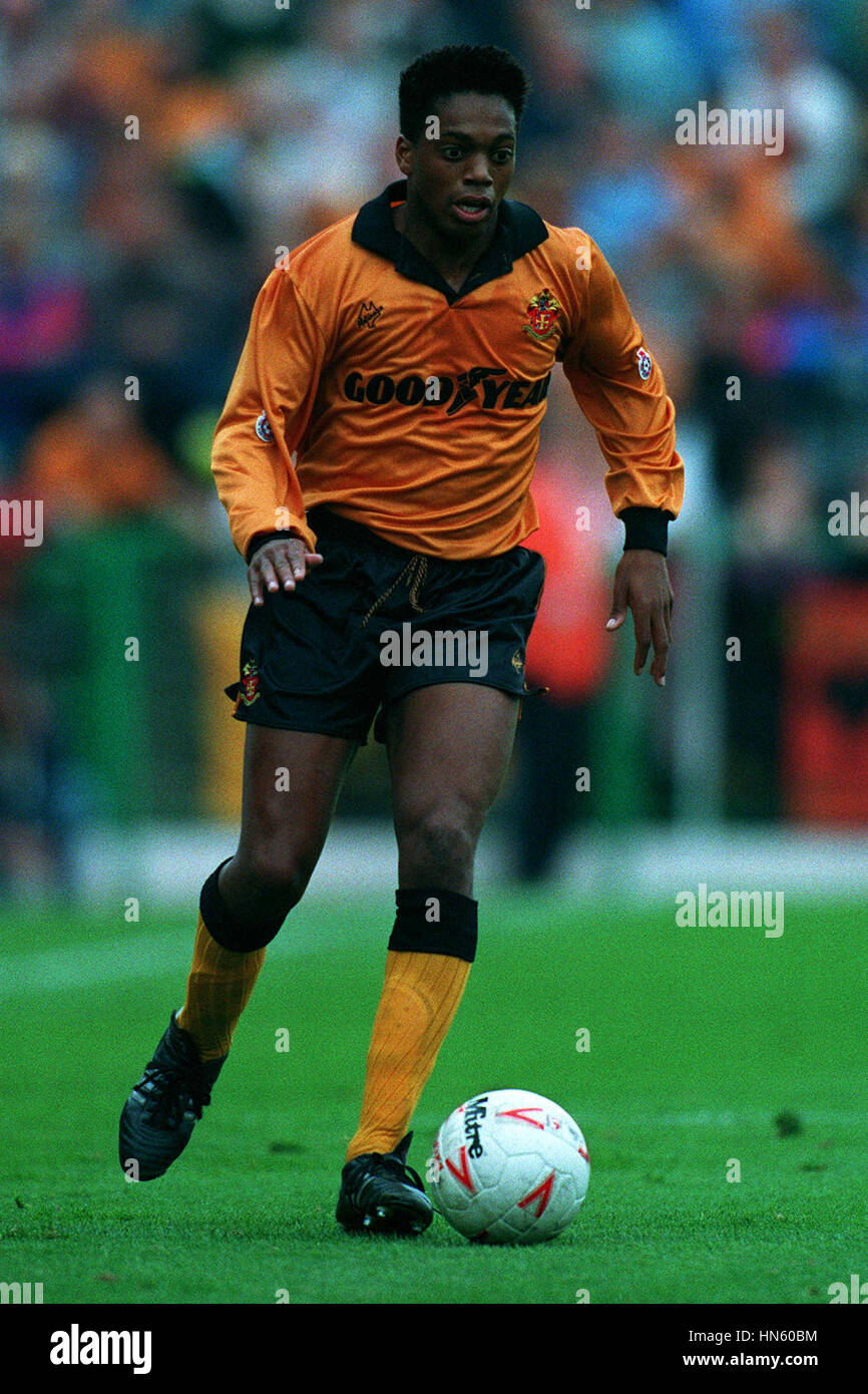 MARK RANKINE WOLVERHAMPTON WANDERERS FC 10 September 1993 Stock Photo ...