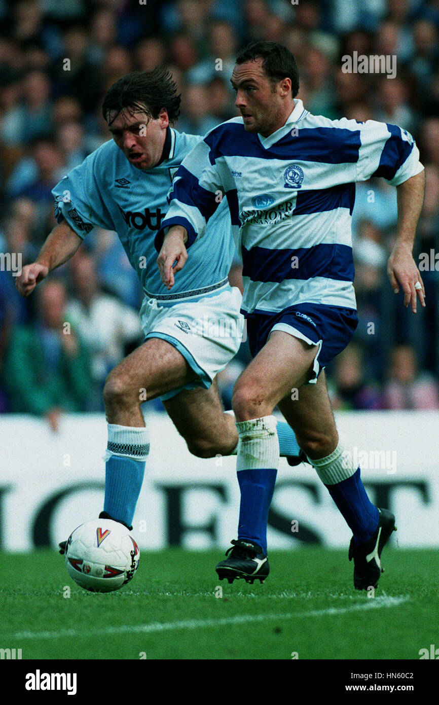 DAVID BARDSLEY & RICK HOLDEN MANCHESTER CITY V Q.P.R. 12 September 1993 ...