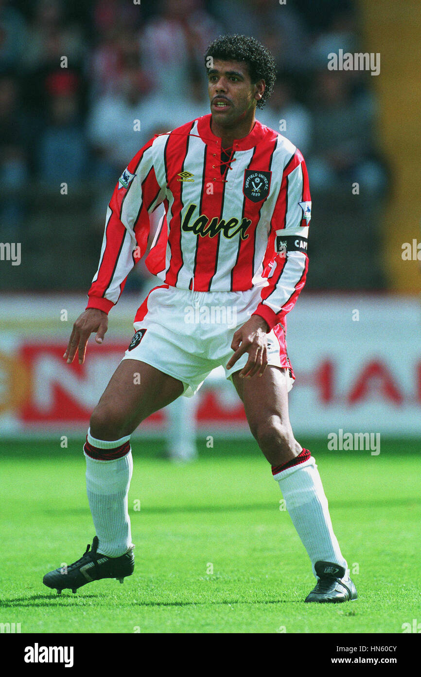 CHRIS KAMARA SHEFFIELD UNITED FC 13 September 1993 Stock Photo - Alamy