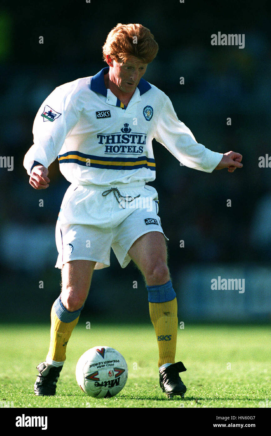 GORDON STRACHAN LEEDS UNITED FC 01 October 1993 Stock Photo - Alamy