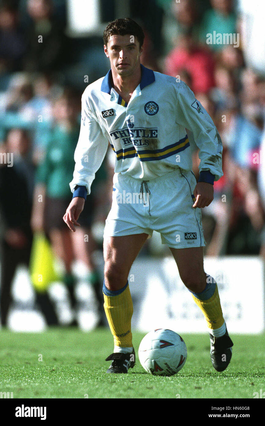 GARY SPEED LEEDS UNITED FC 01 October 1993 Stock Photo - Alamy