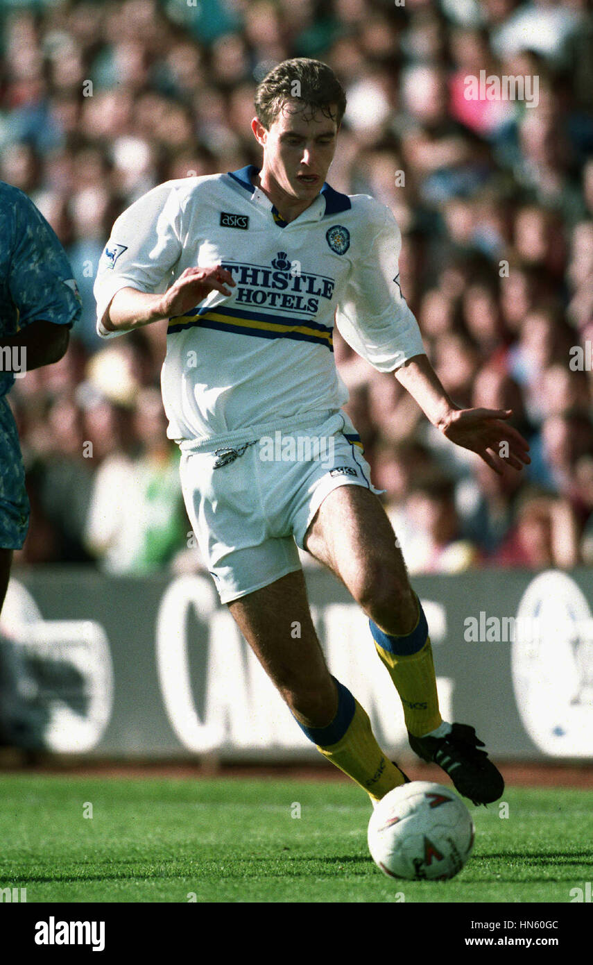 DAVID WETHERALL LEEDS UNITED FC 01 October 1993 Stock Photo - Alamy