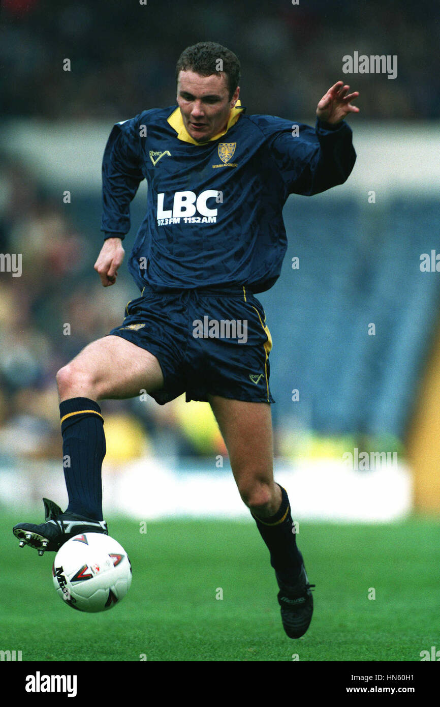 DEAN BLACKWELL WIMBLEDON FC 04 October 1993 Stock Photo - Alamy