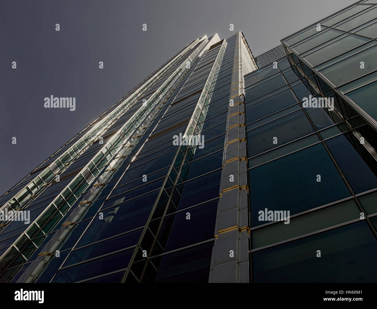 SkyScraper from bottom to top view. Different tones Stock Photo - Alamy