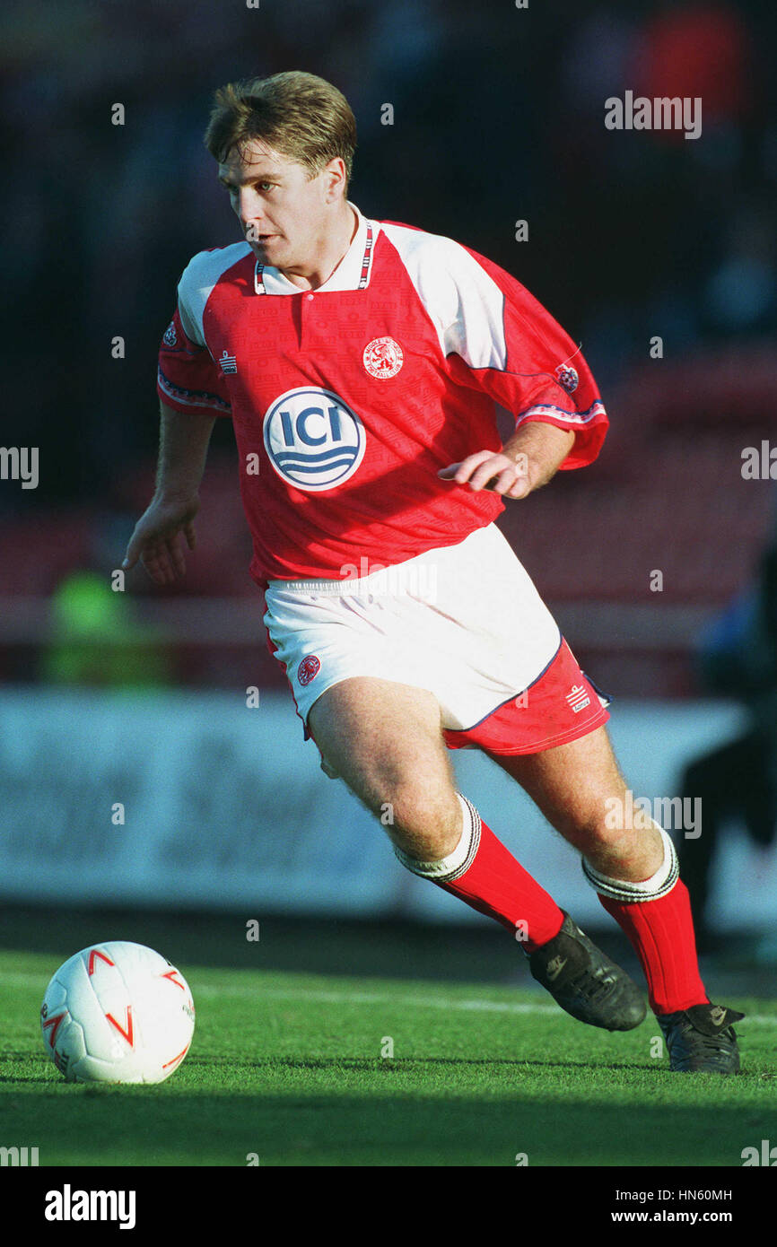 JOHN HENDRIE MIDDLESBROUGH FC 18 October 1993 Stock Photo - Alamy