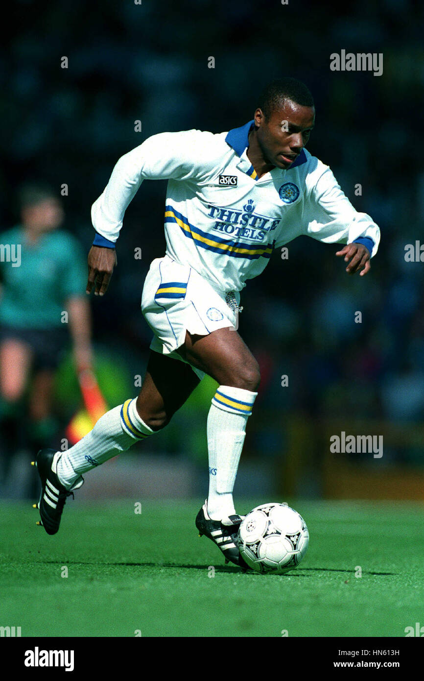 RODNEY WALLACE LEEDS UNITED FC 31 August 1993 Stock Photo - Alamy