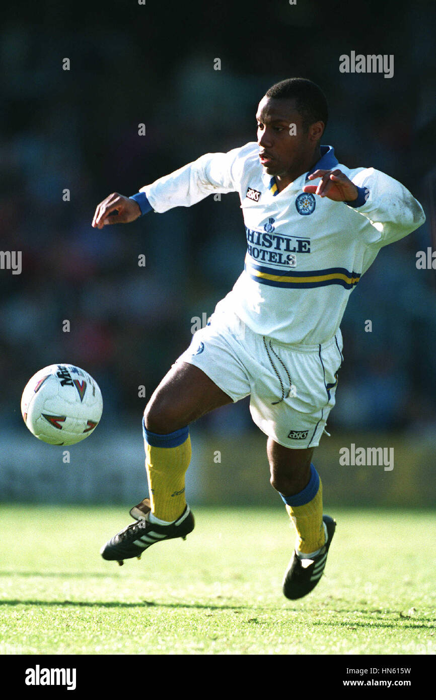 RODNEY WALLACE LEEDS UNITED FC 28 September 1993 Stock Photo - Alamy