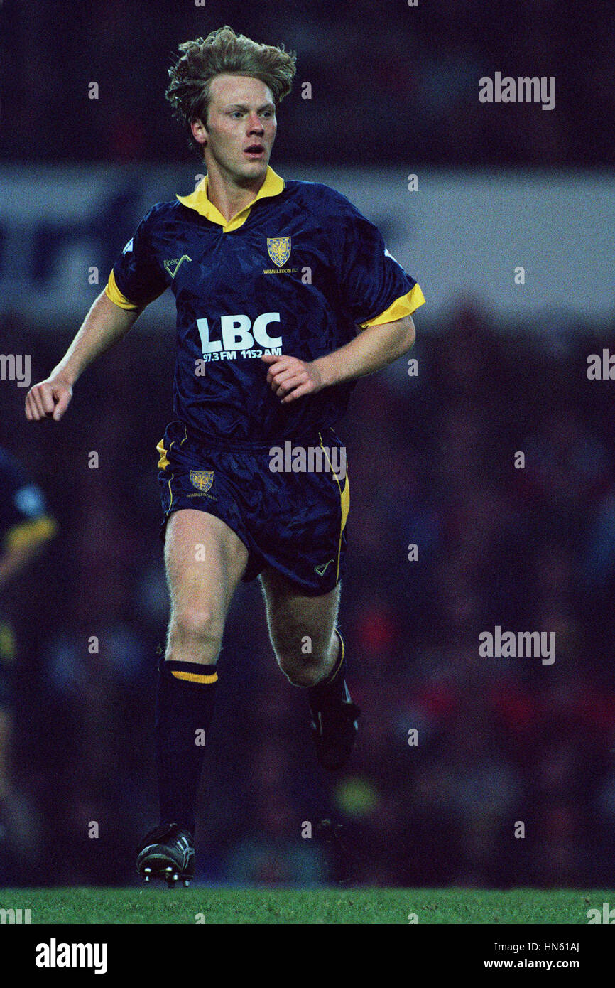 WARREN BARTON WIMBLEDON FC 23 August 1993 Stock Photo - Alamy