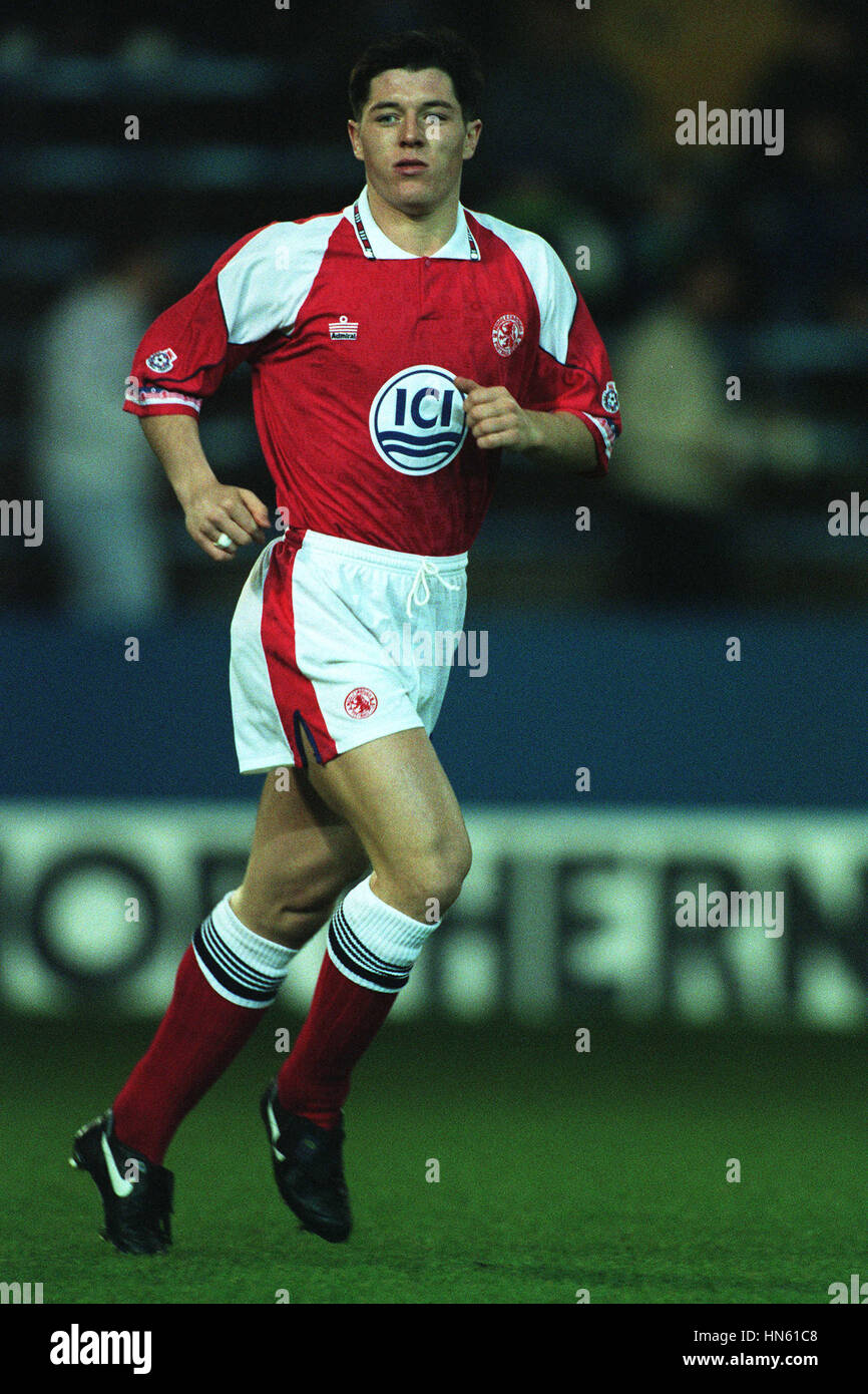 GRAHAM KAVANAGH MIDDLESBROUGH FC 07 December 1993 Stock Photo - Alamy