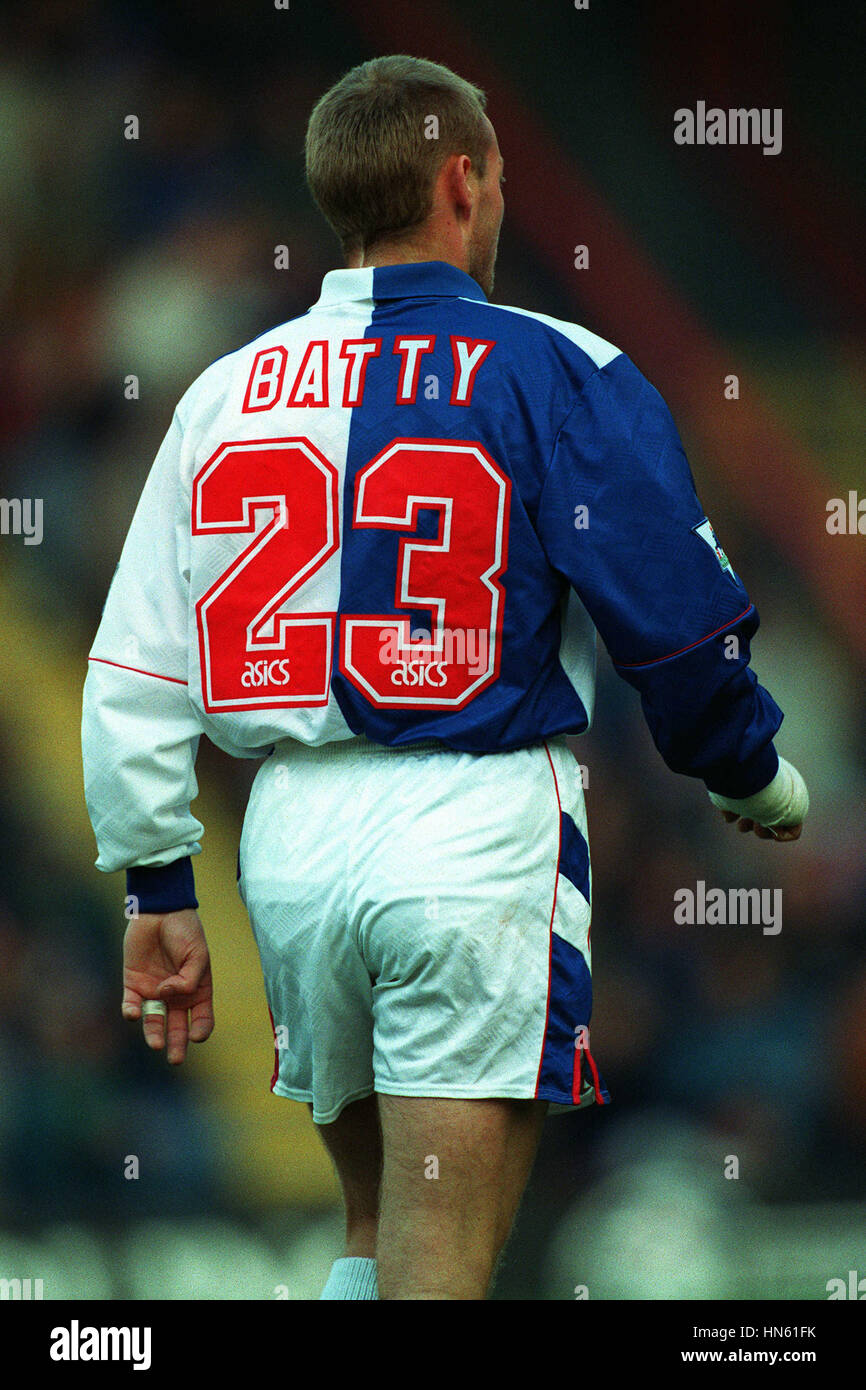 DAVID BATTY BLACKBURN ROVERS FC 07 December 1993 Stock Photo - Alamy