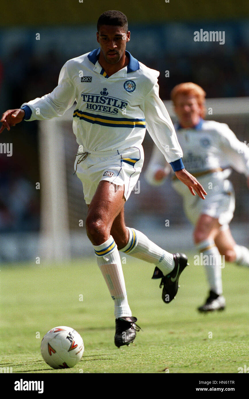 BRIAN DEANE LEEDS UNITED FC 23 August 1993 Stock Photo - Alamy