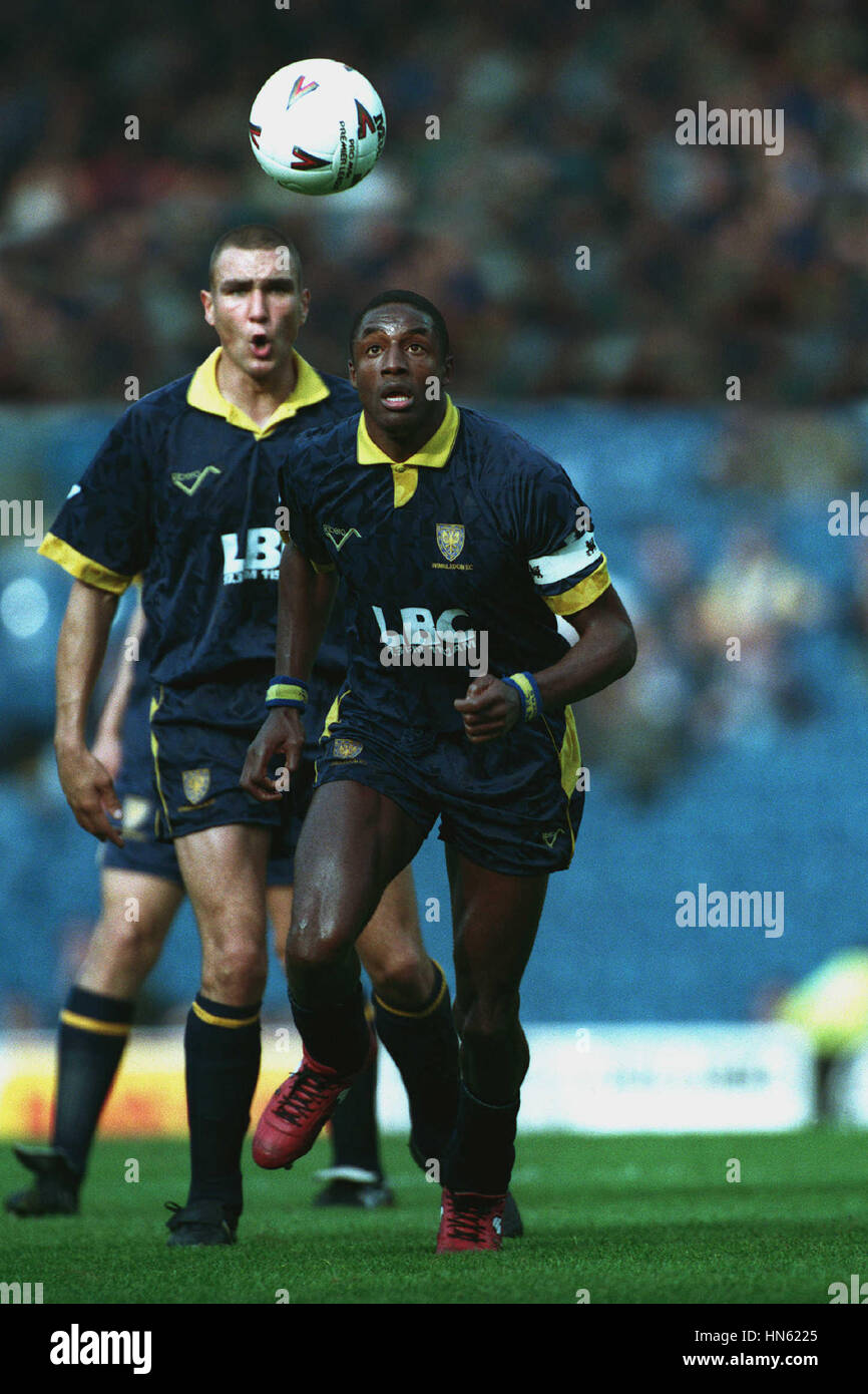 JOHN FASHANU WIMBLEDON FC 04 October 1993 Stock Photo - Alamy