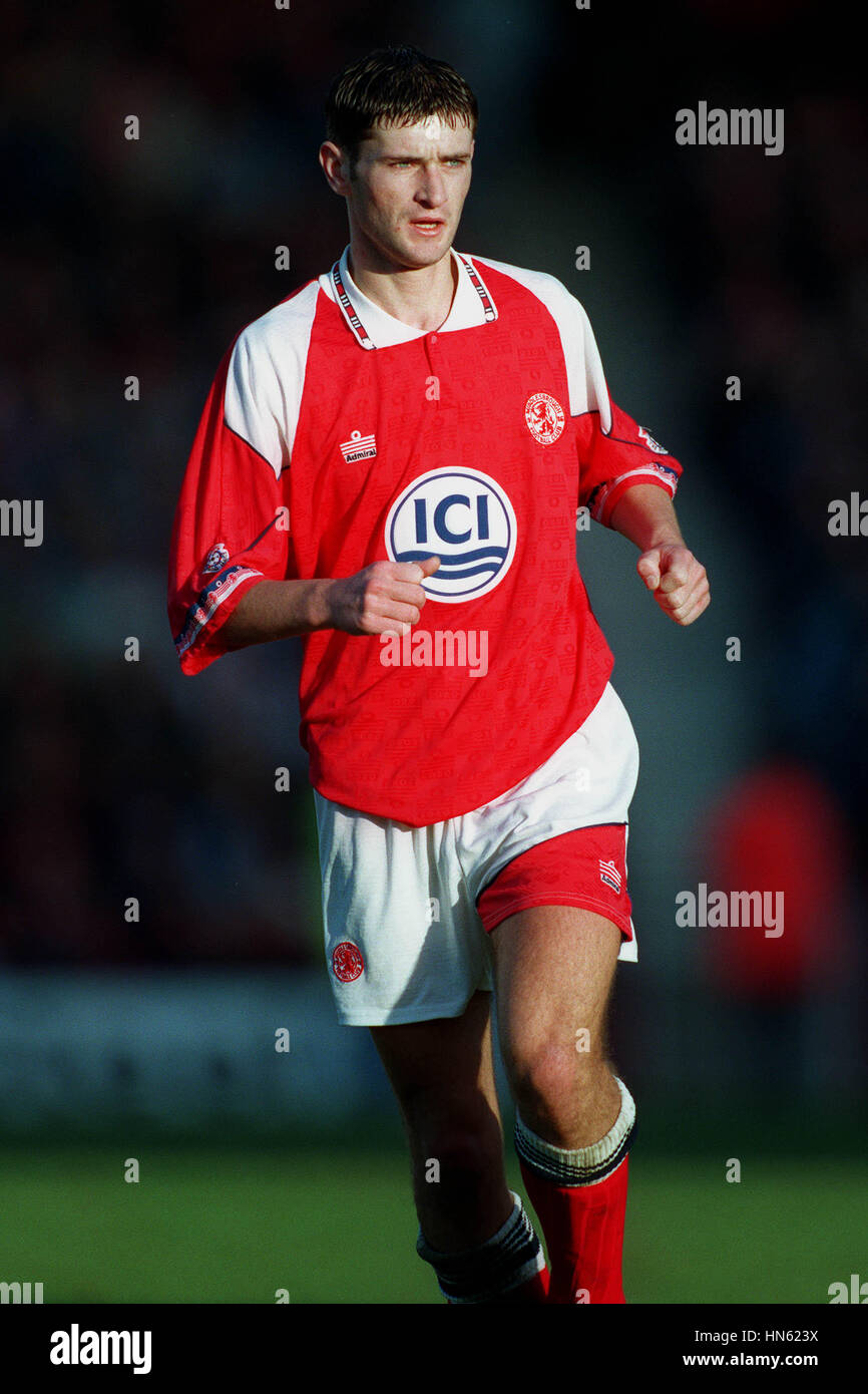 ALAN MOORE MIDDLESBROUGH FC 18 October 1993 Stock Photo - Alamy