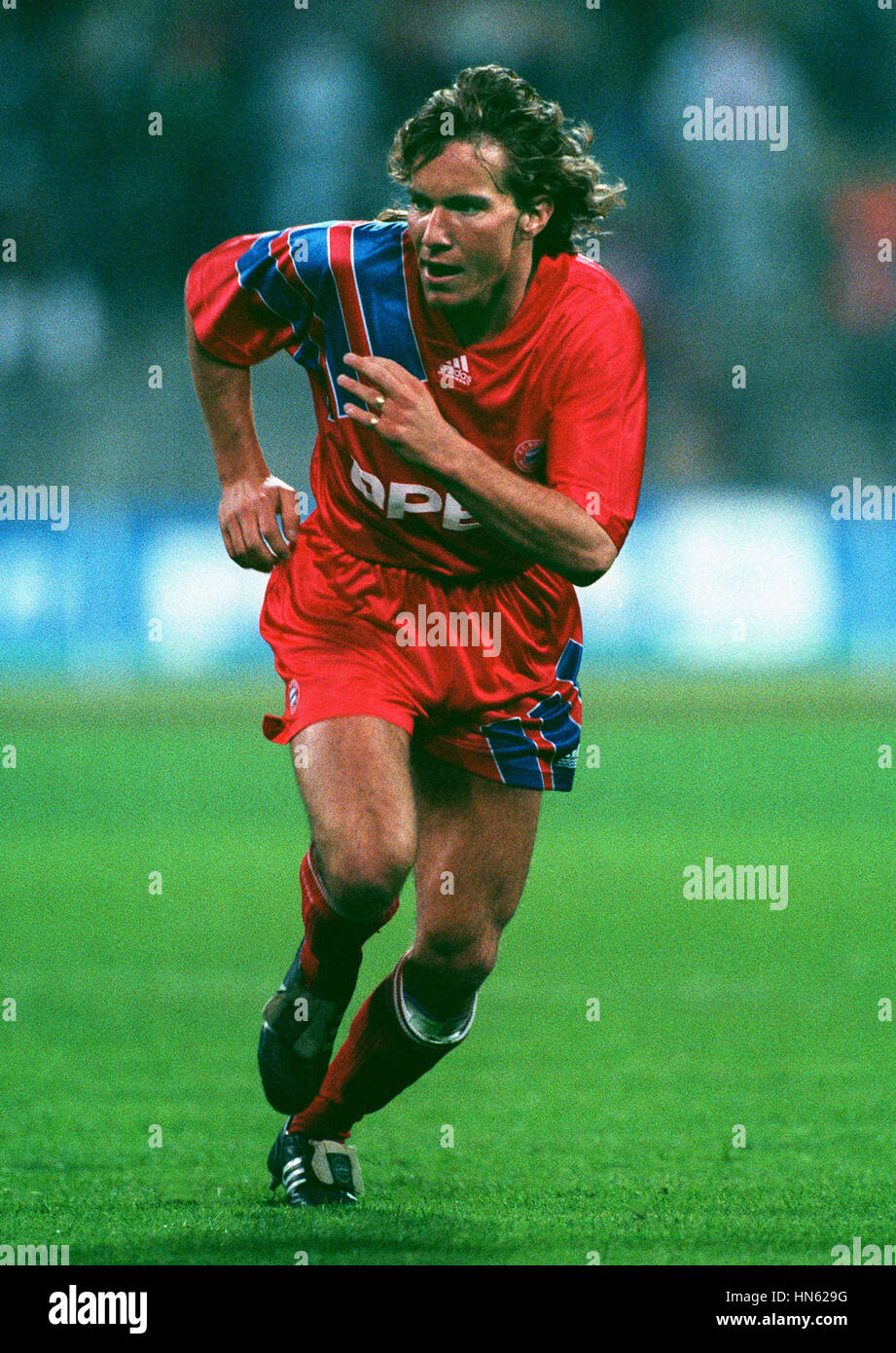 MARKUS MUNCH BAYERN MUNICH FC 05 May 1993 Stock Photo - Alamy
