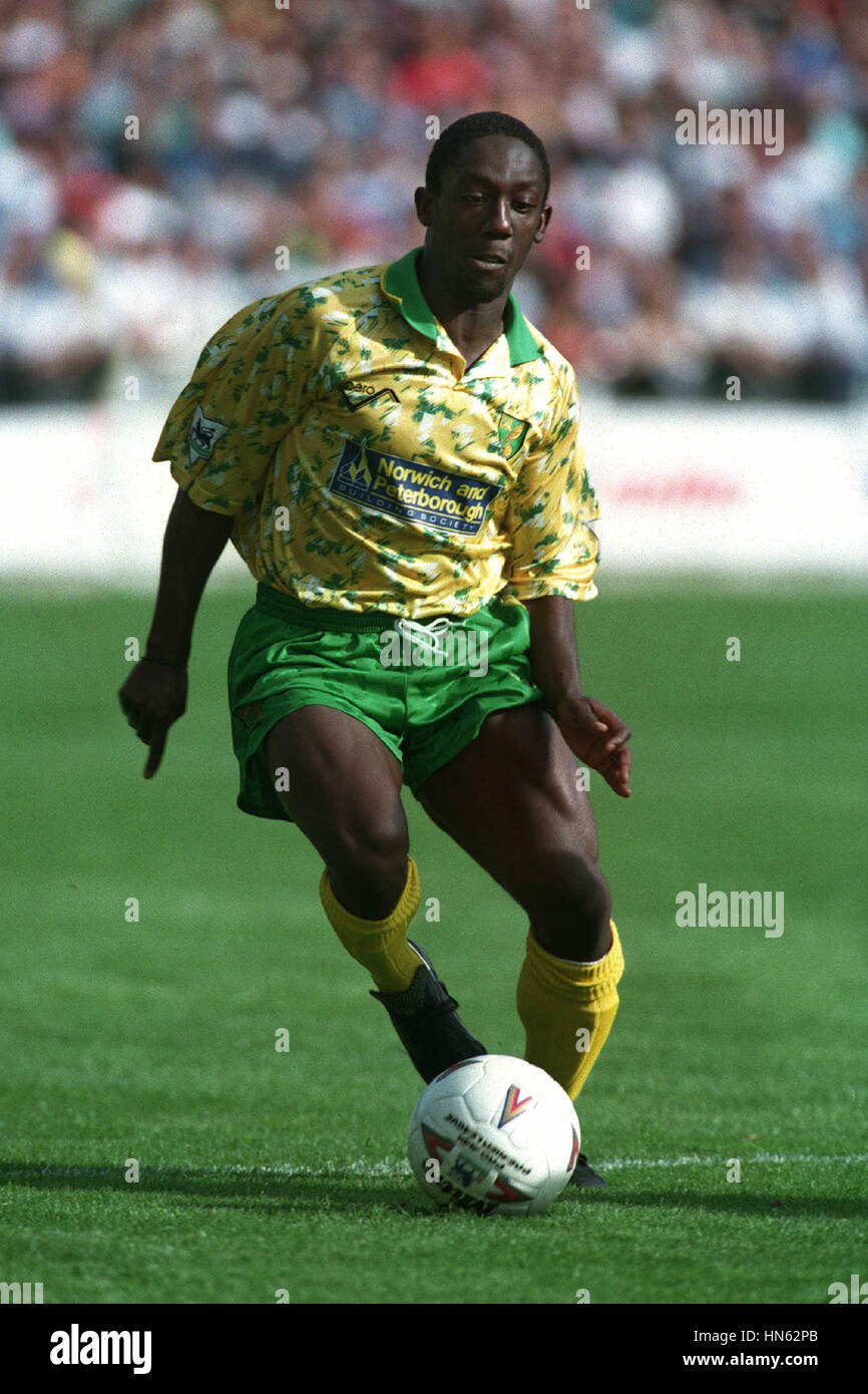 RUEL FOX NORWICH CITY FC 21 September 1993 Stock Photo - Alamy