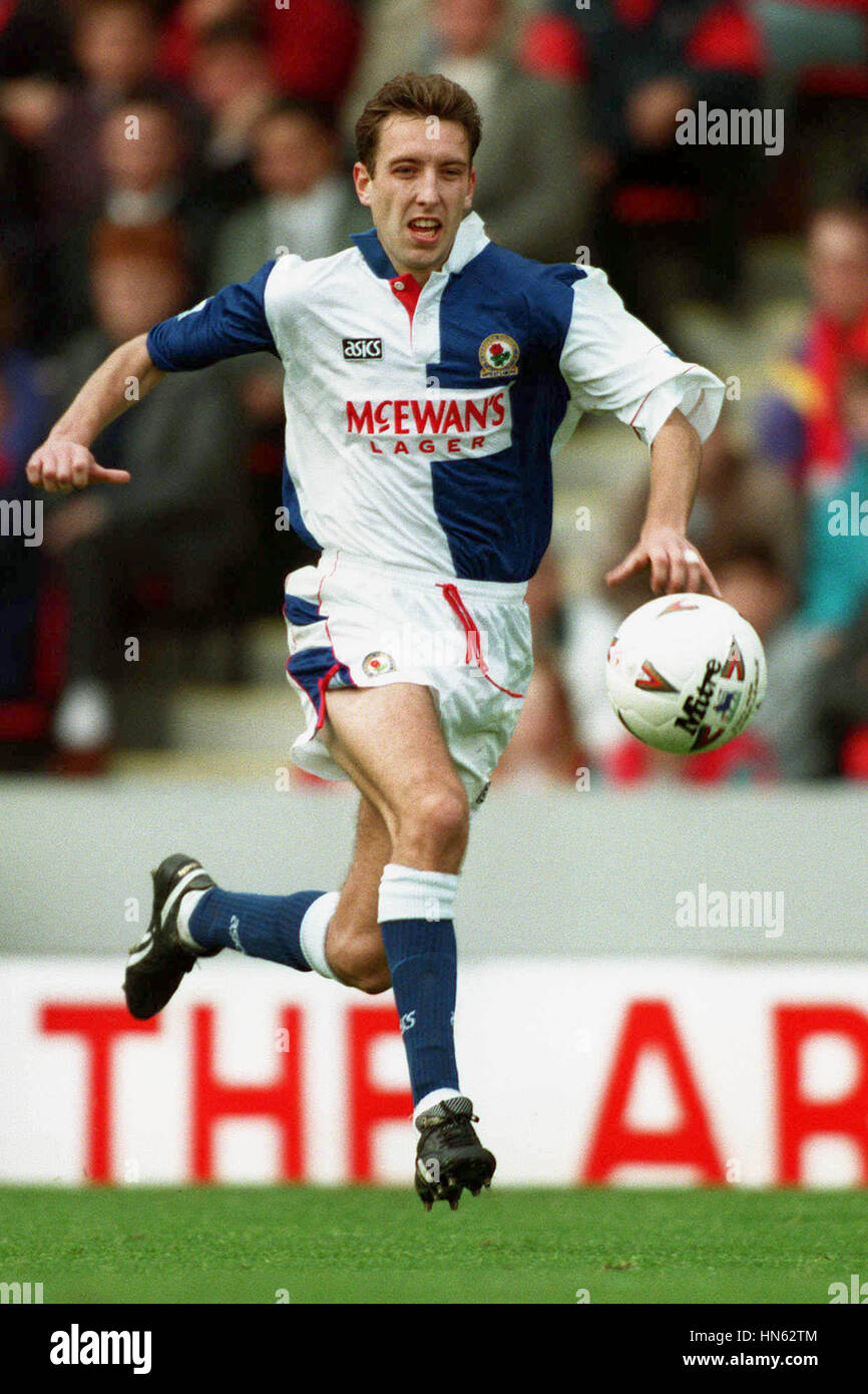 JASON WILCOX BLACKBURN ROVERS FC 18 October 1993 Stock Photo - Alamy