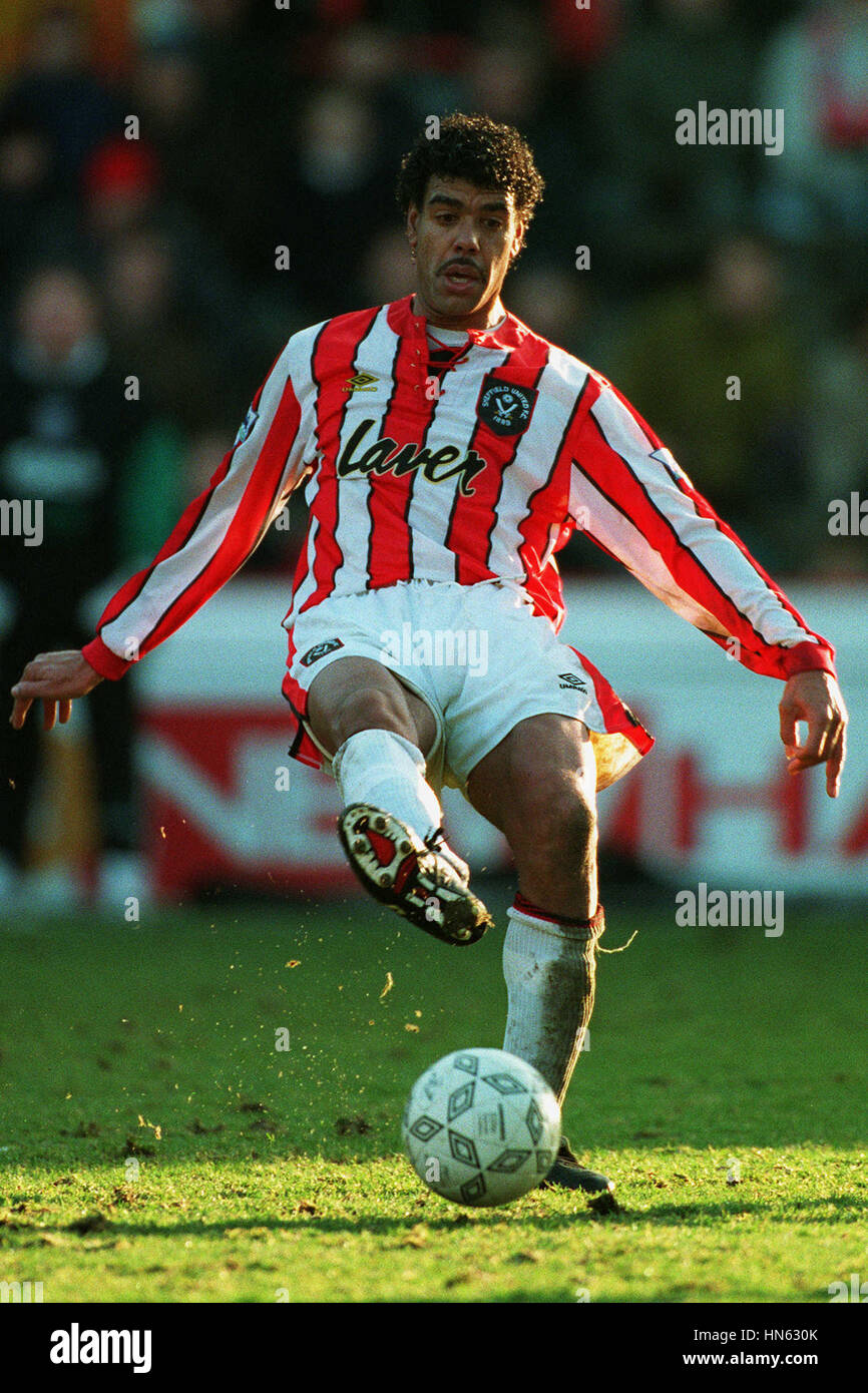 CHRIS KAMARA SHEFFIELD UNITED FC 29 December 1993 Stock Photo - Alamy