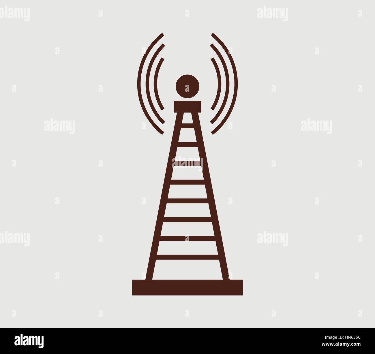 cell tower icon illustrated in vector on white background Stock Vector ...