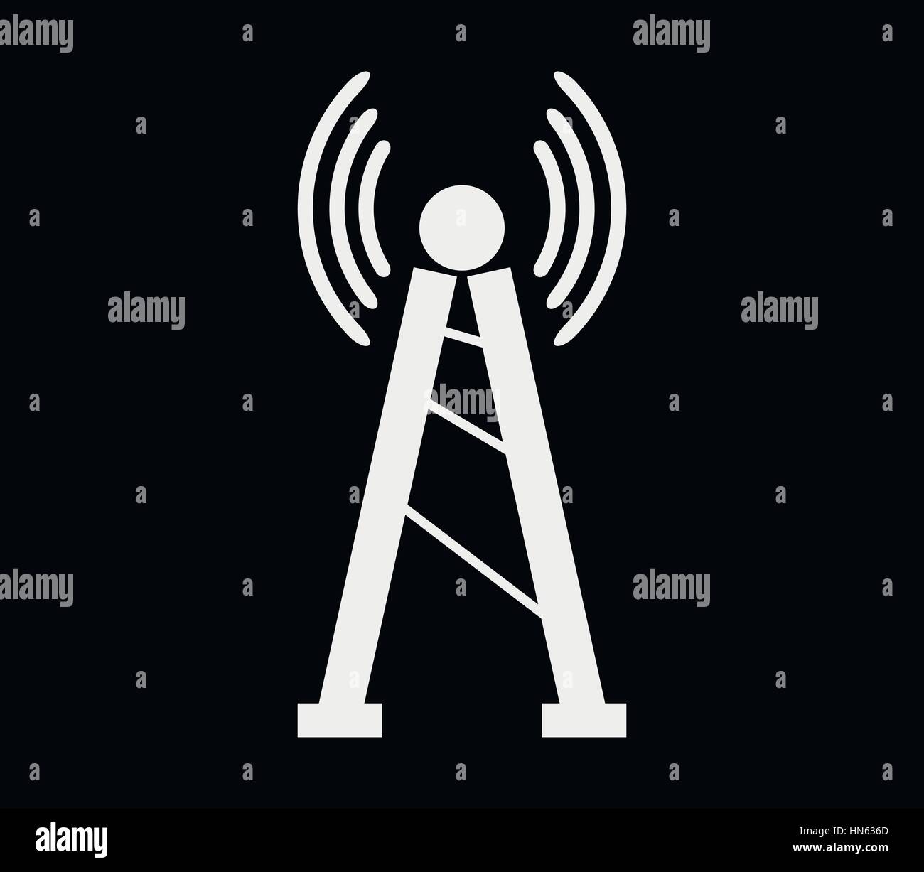 Illustrated white tower Stock Vector Images - Alamy