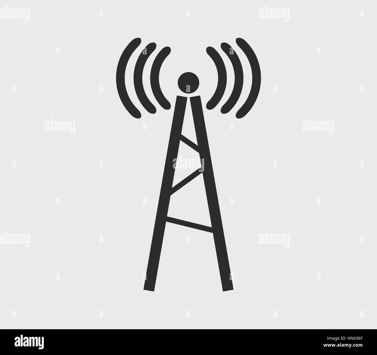 cell tower icon illustrated in vector on white background Stock Vector ...
