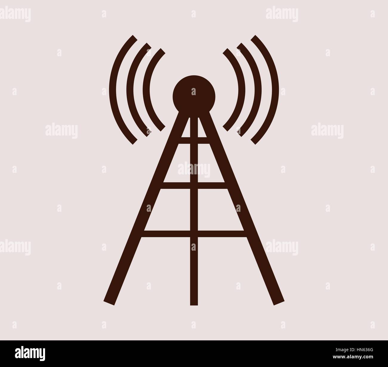 cell tower icon illustrated in vector on white background Stock Vector ...