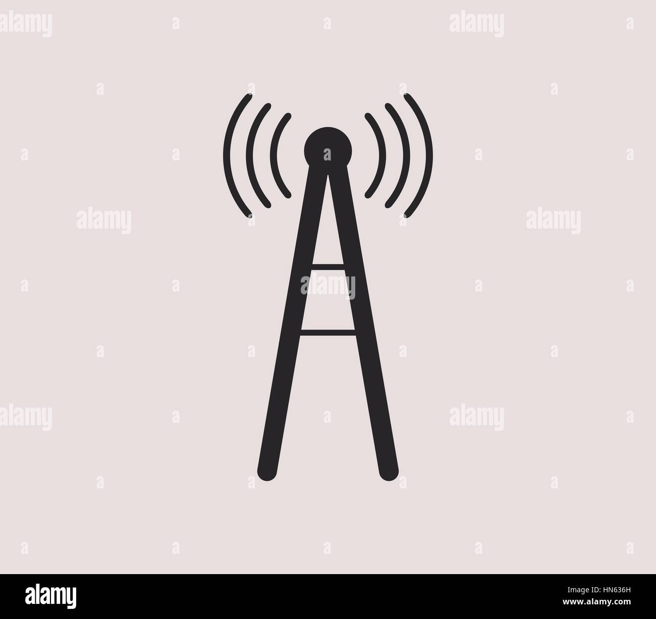 cell tower icon illustrated in vector on white background Stock Vector ...