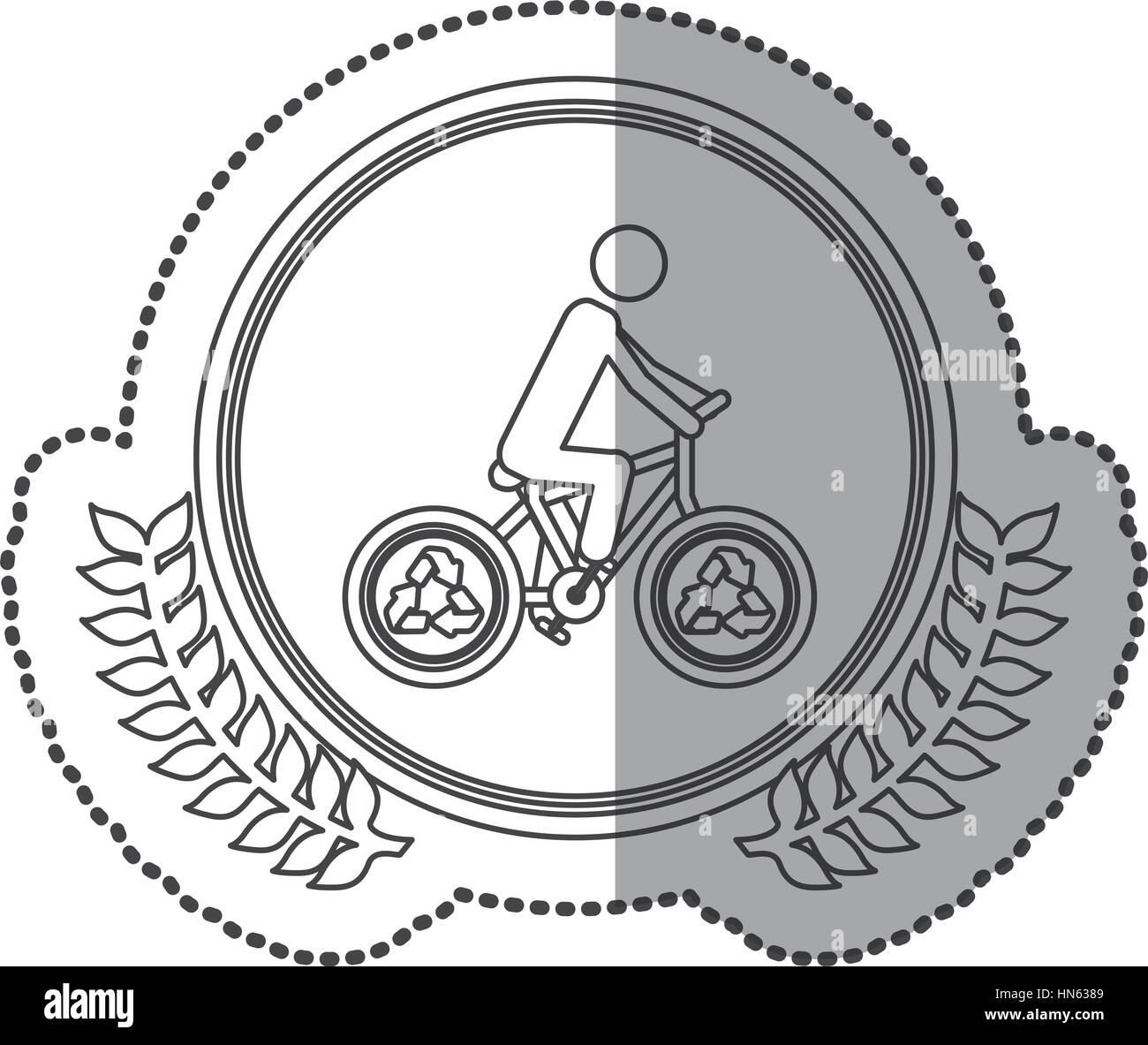 symbol bicycle signal icon, vector illustration design Stock Vector ...