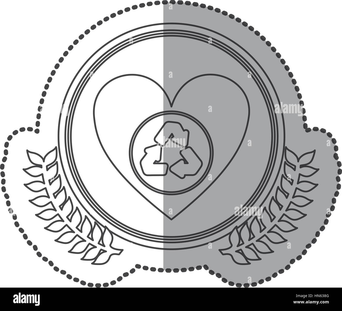 symbol love environment care image, vector illustration icon Stock ...