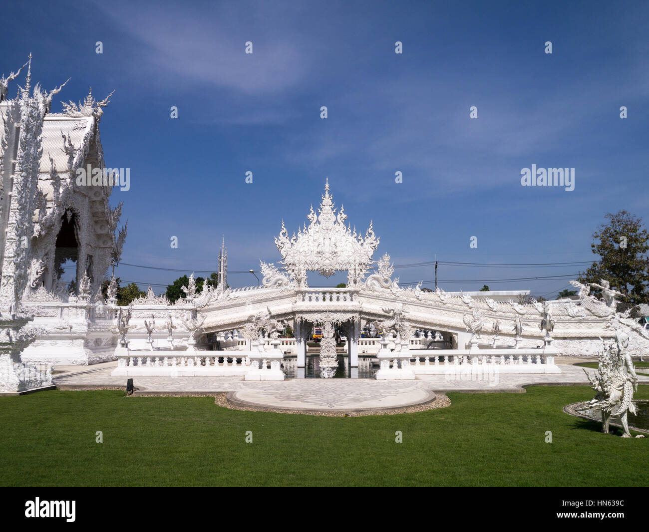 Wat Rong Khun or the White Temple is a surreal Buddhist Temple in ...