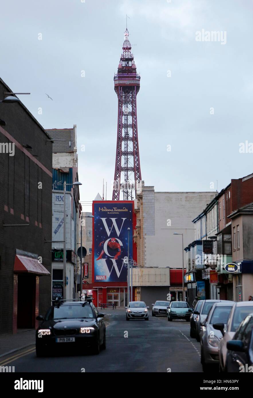 Blackpool side street hi-res stock photography and images - Alamy