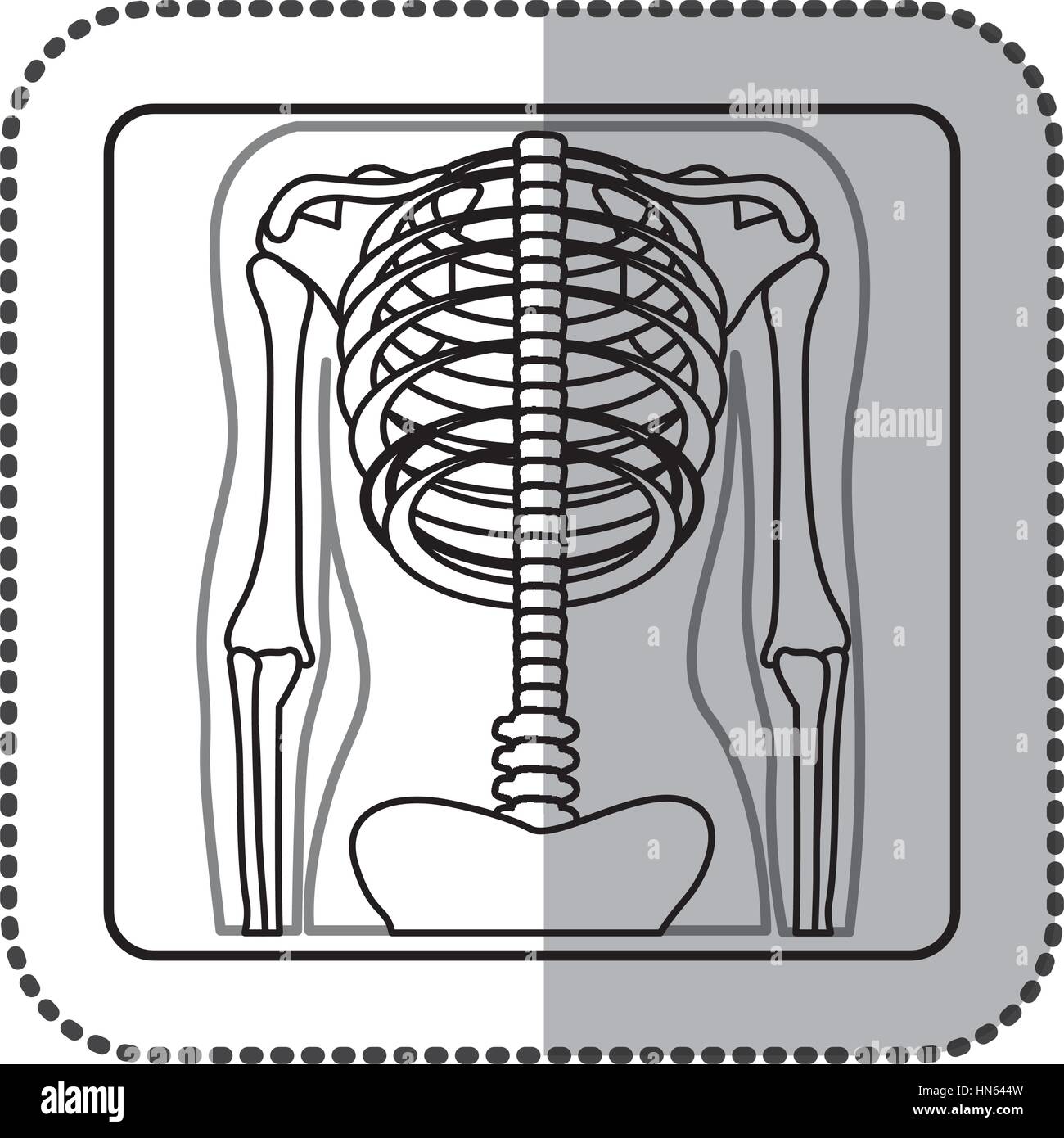 human skeleton icon image, vector illustration design Stock Vector ...