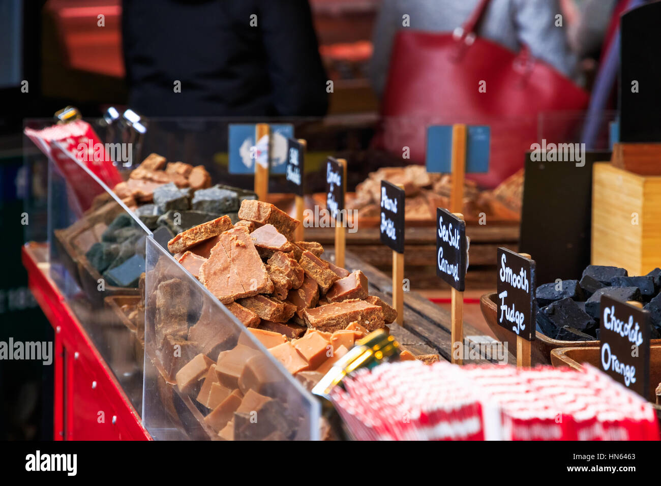 London fudge stall shop hi-res stock photography and images - Alamy
