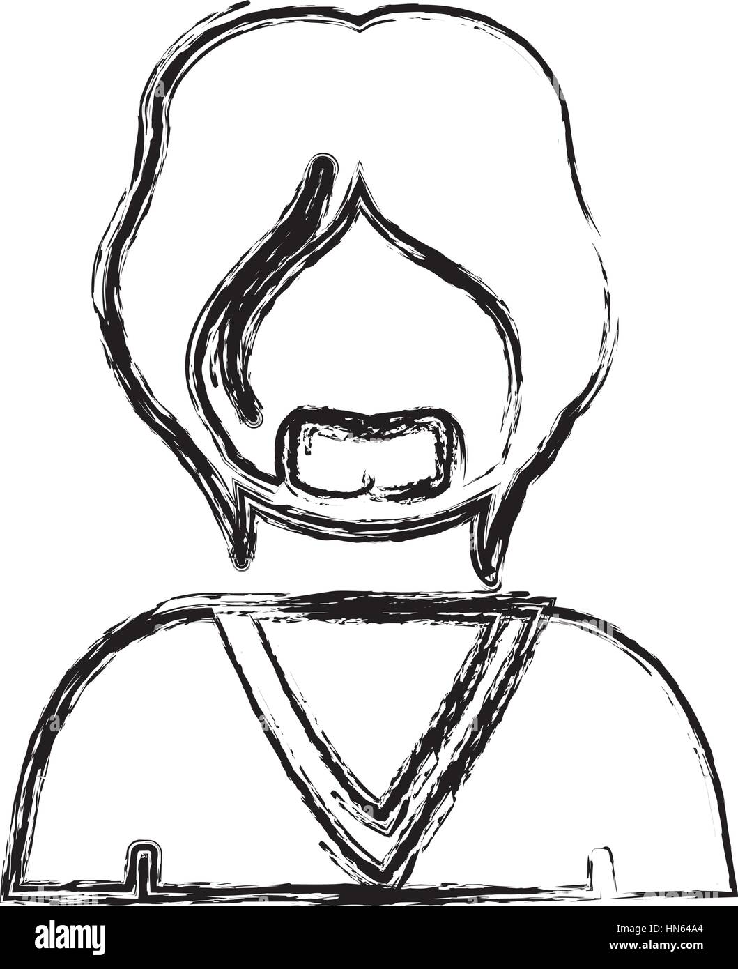 contour people face icon image, vector illustration design Stock Vector ...